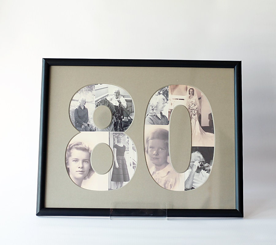 Birthday Number Mat - Photo Collage - Table Numbers - Frame Ready ...