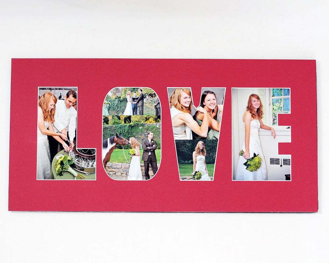Word / Phrase Photo Mat - Personalized Custom Cut Matting - Frame Ready ...