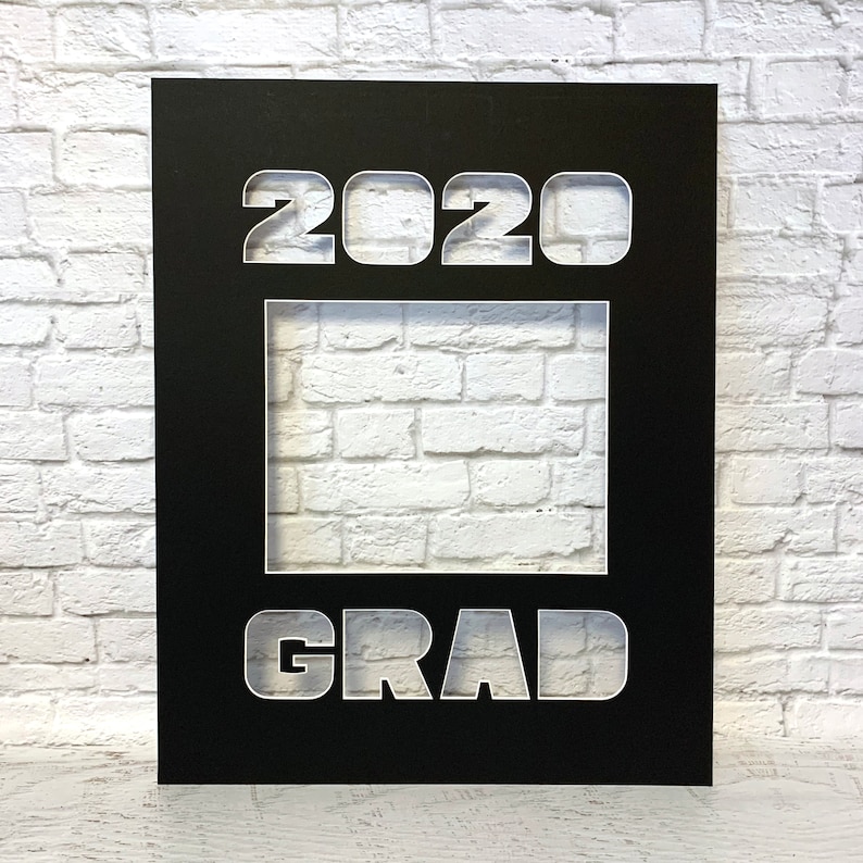 Graduate Collage Photo Mat Fits 16x20 Frame Multi Opening Custom Year ...
