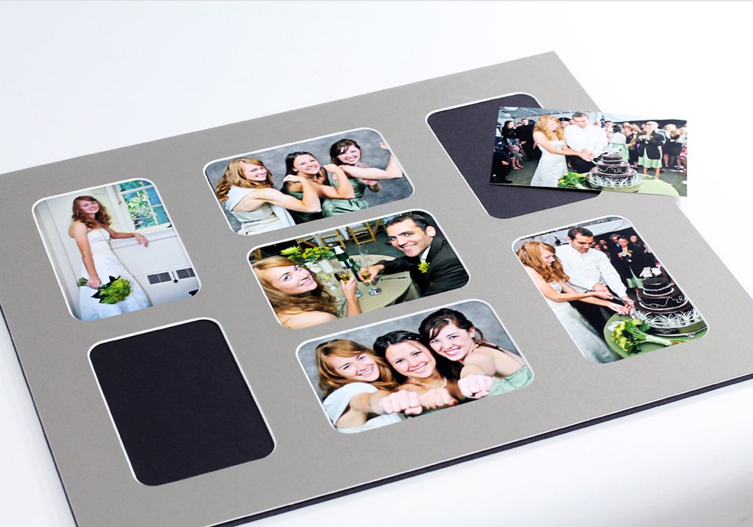 Collage Photo Mat - Fits 16x20 Frame - Multi Opening - Custom Color ...