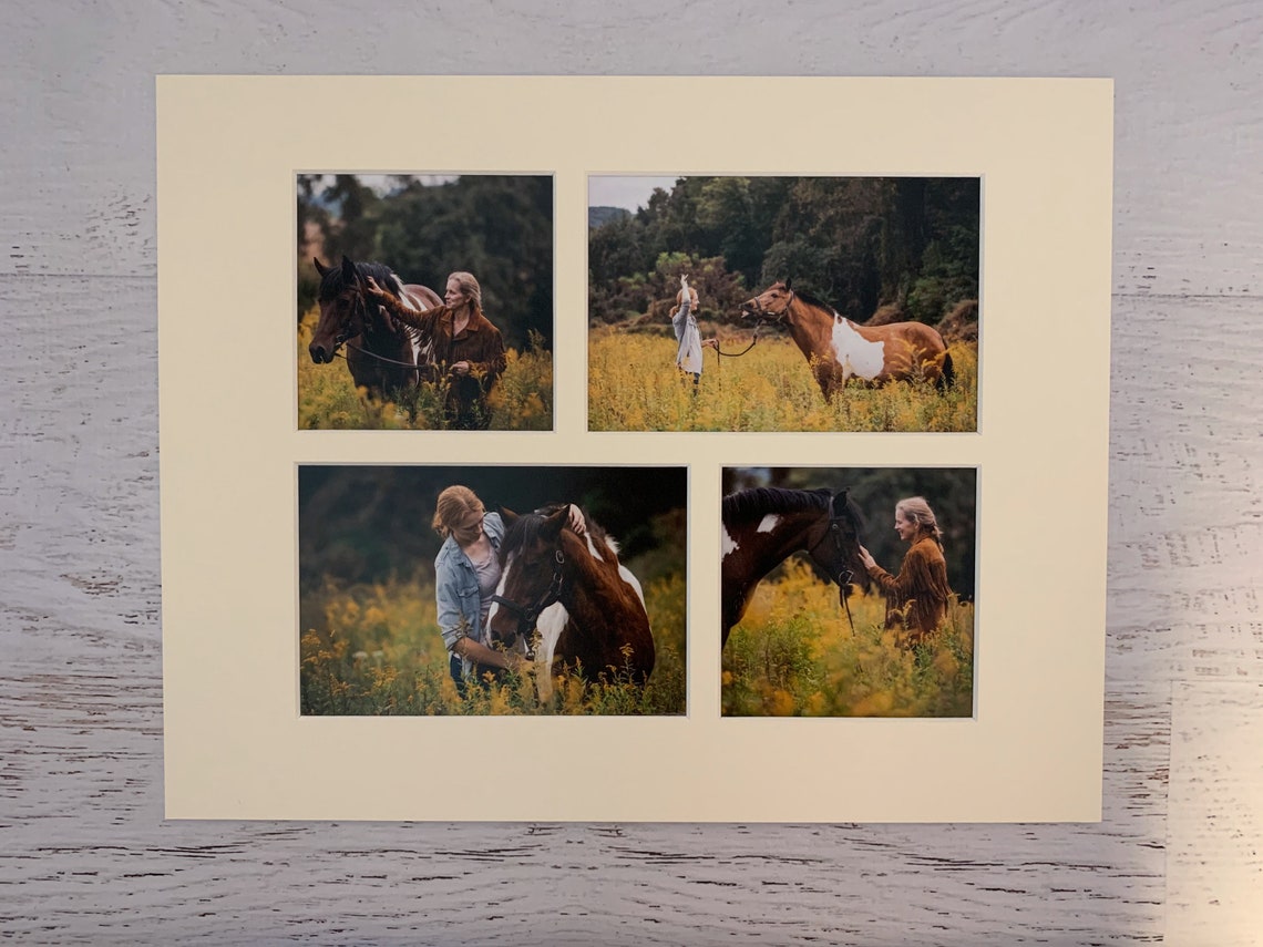 Collage / Grouping Photo Mat Fits 11x14 Frame Multi Opening Custom ...