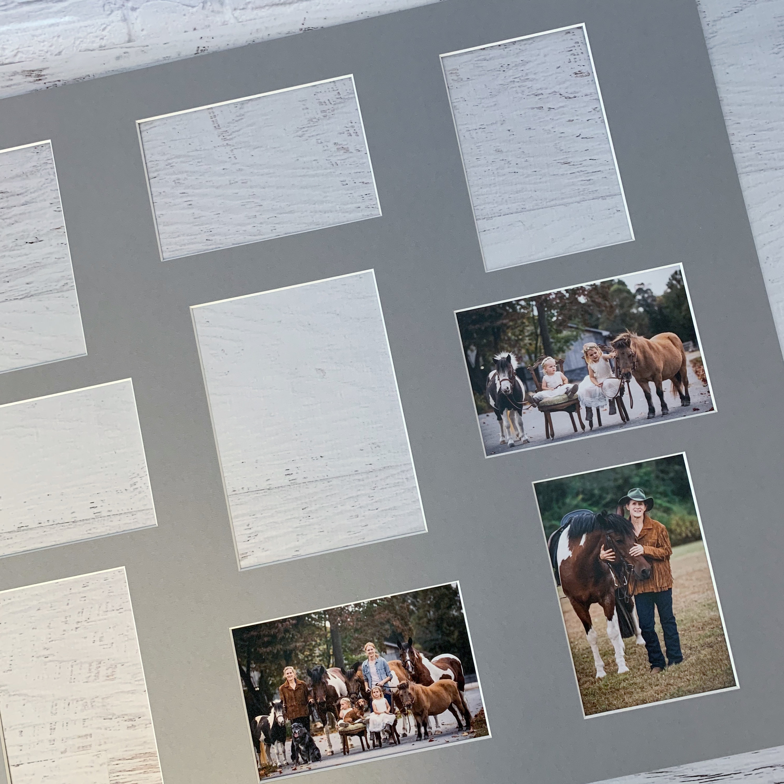 Collage / Grouping Photo Mat Fits 20x24 Frame Multi Opening Custom ...