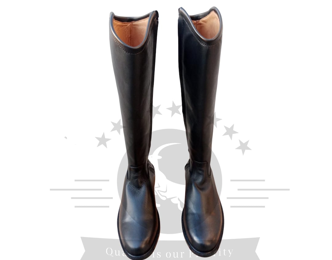 Custom Riding Boots for Men's, Handmade Long Leather Boots for Men's ...