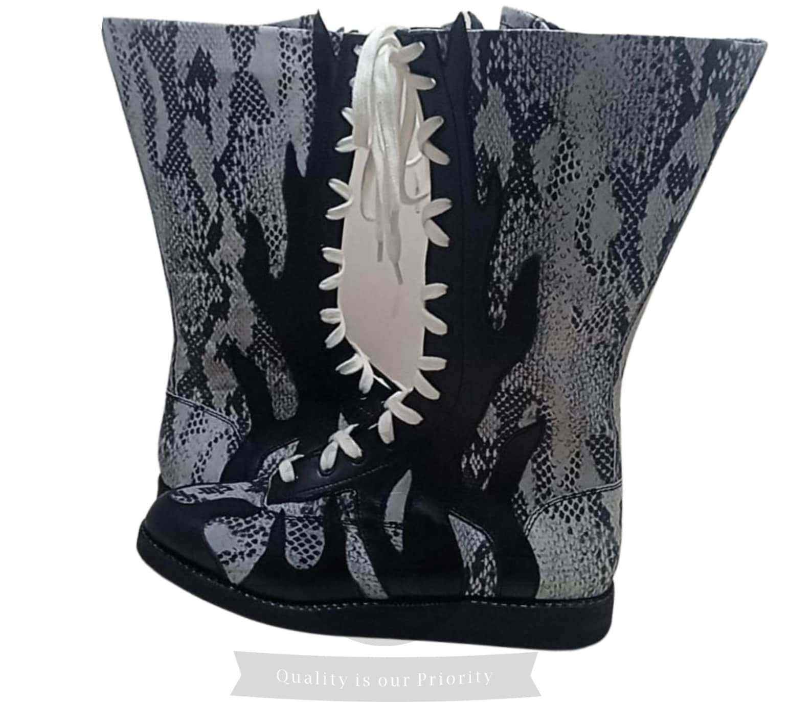 Premium Handmade Leather Wrestling Boots | Stylish Boots With Front ...