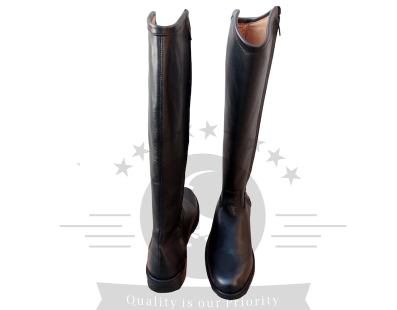 Custom Riding Boots for Men's, Handmade Long Leather Boots for Men's ...