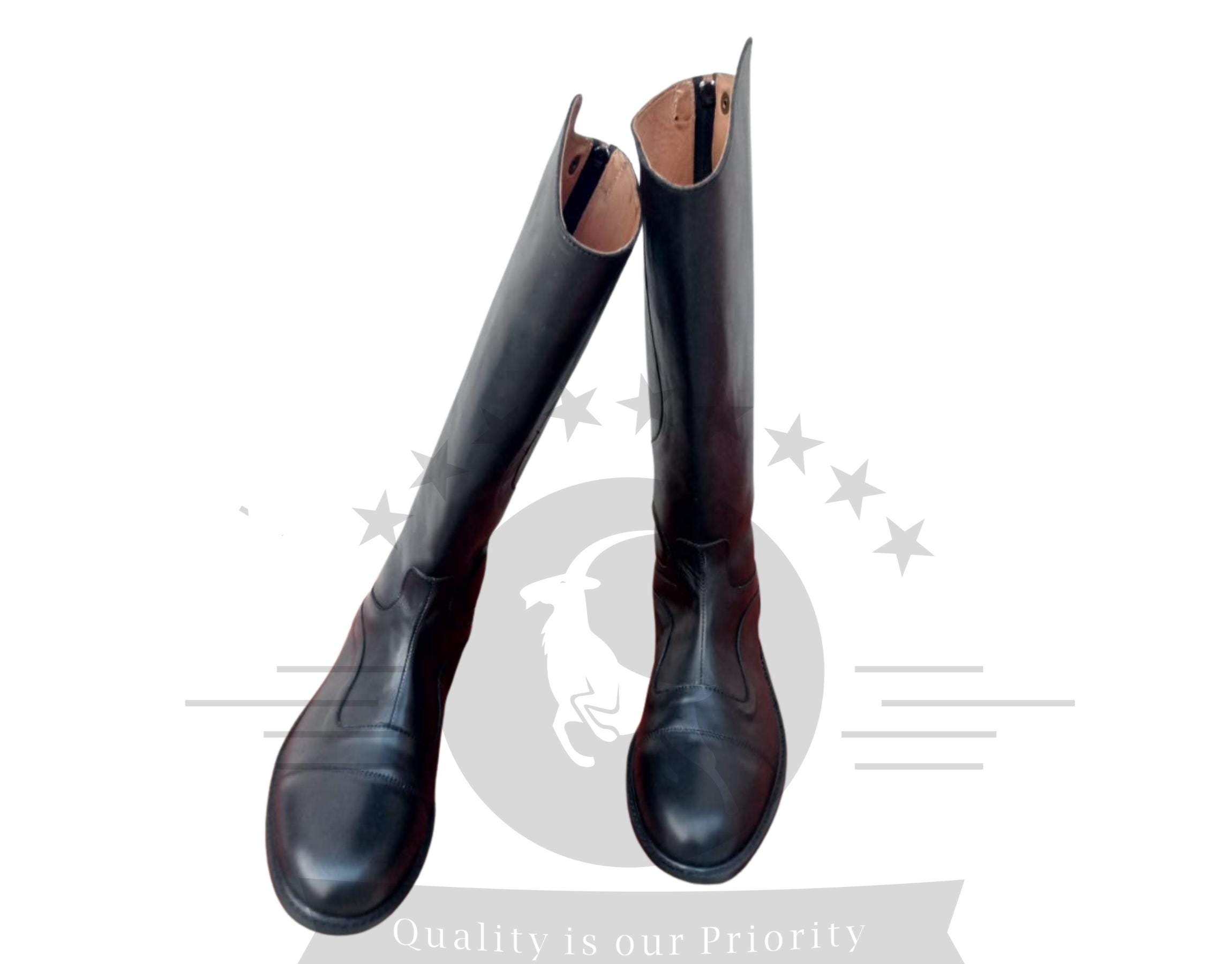 Men's Horse Riding Black Boots All Size | Horseback Riding Boots for ...