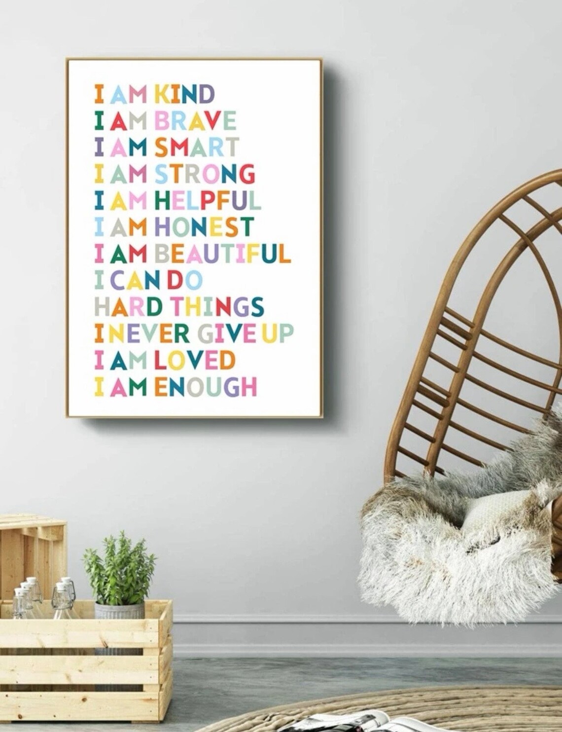 Positive Affirmation Poster - Etsy