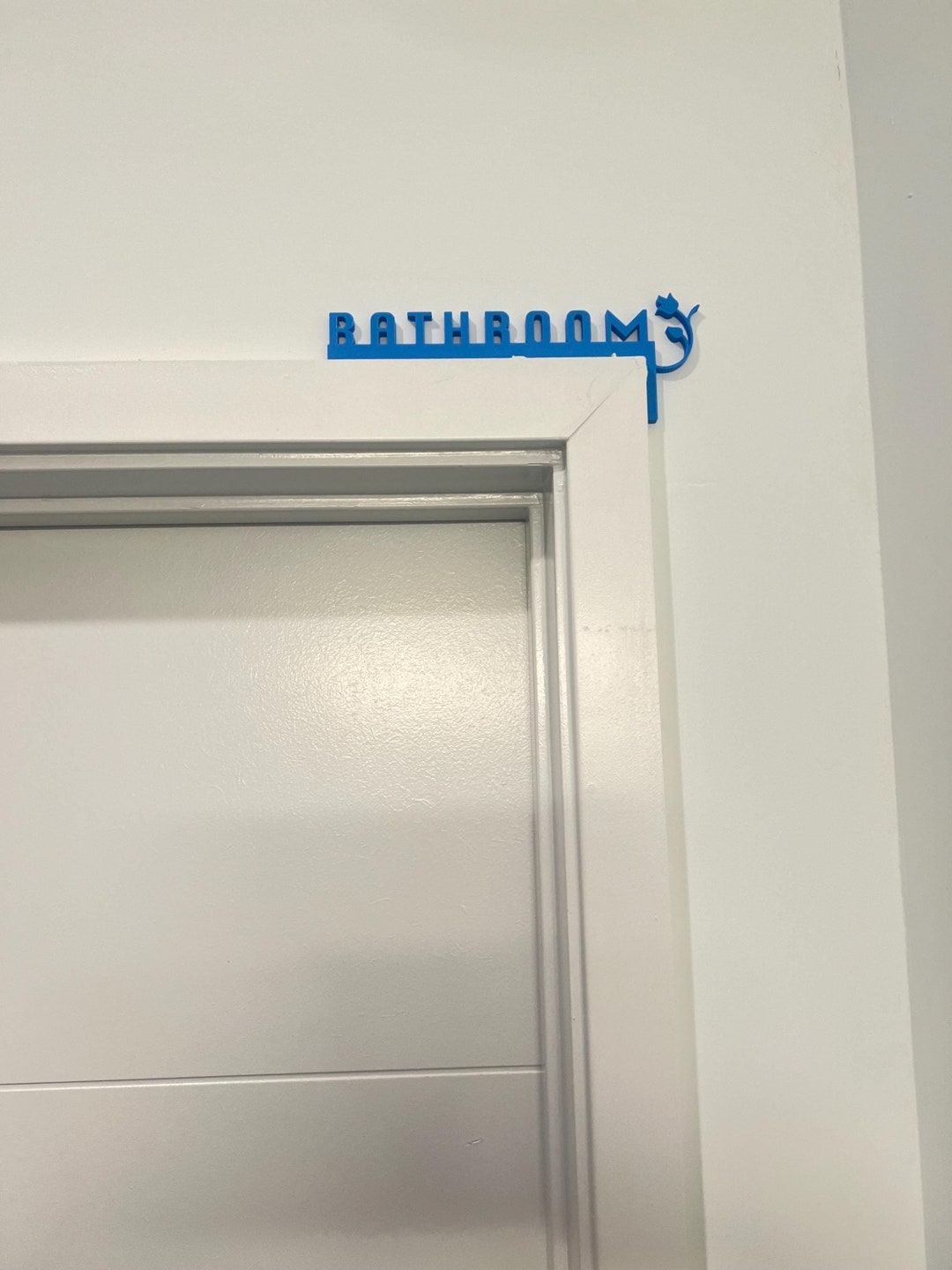 Bathroom Wall Art Toilet Sign Decor, Restroom Wall Decor, Over Door ...