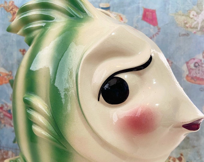 RARE Vintage Big Tropical Fish Collectible Gilner Calif Pottery Wall ...