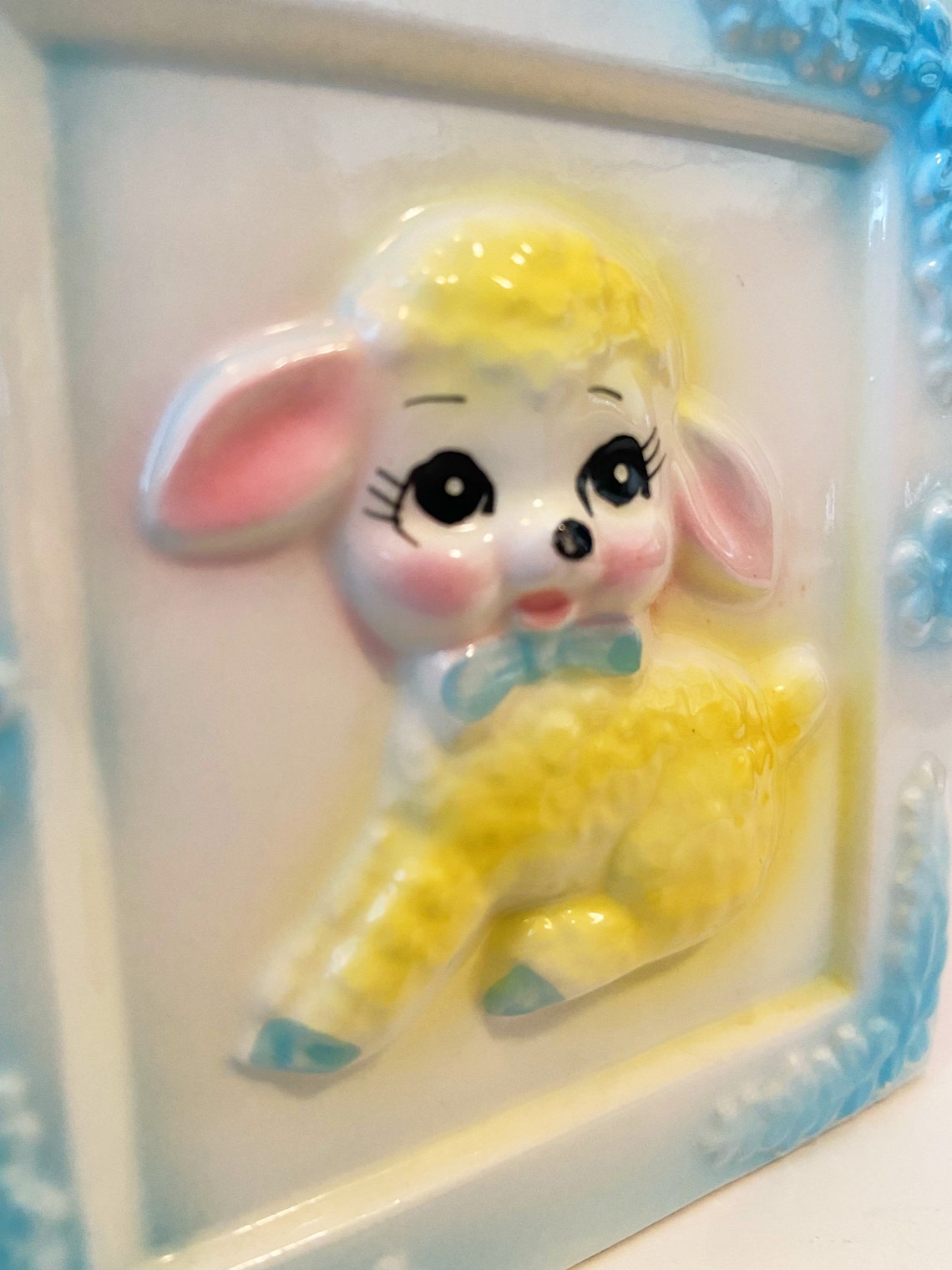 Vintage Baby Lamb Alphabet Block Collectible Planter - Etsy