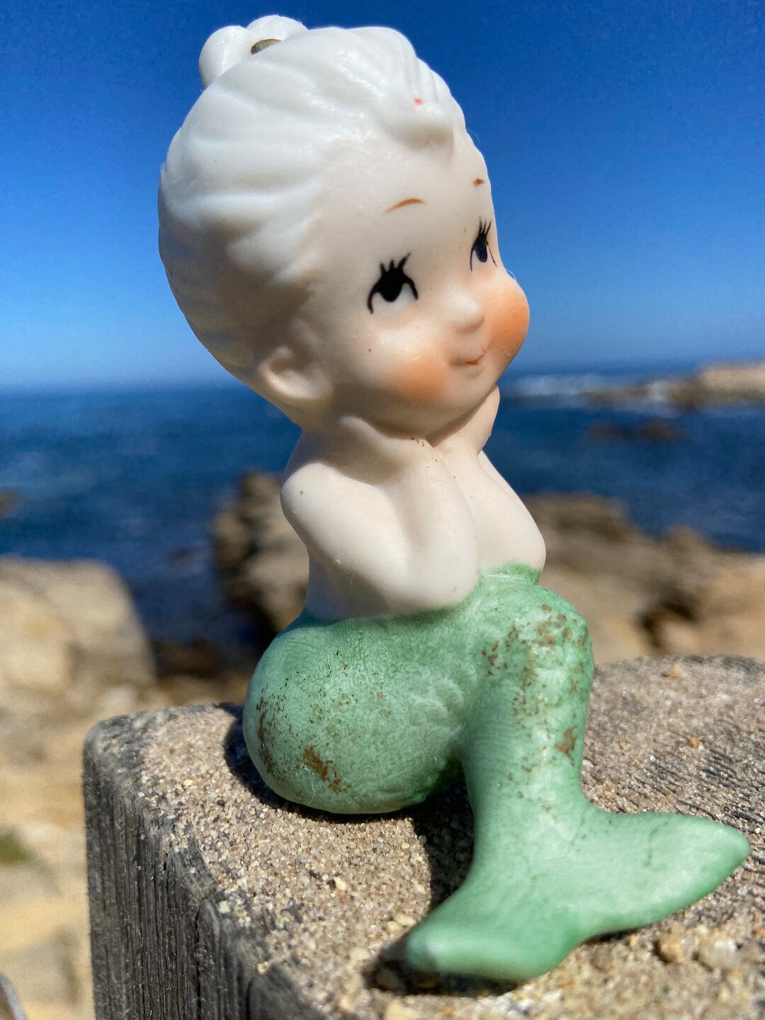 Vintage Shy Mermaid Collectible Kenmar Bradley Figurine - Etsy
