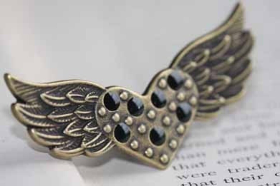 Winged Heart Ring - Etsy