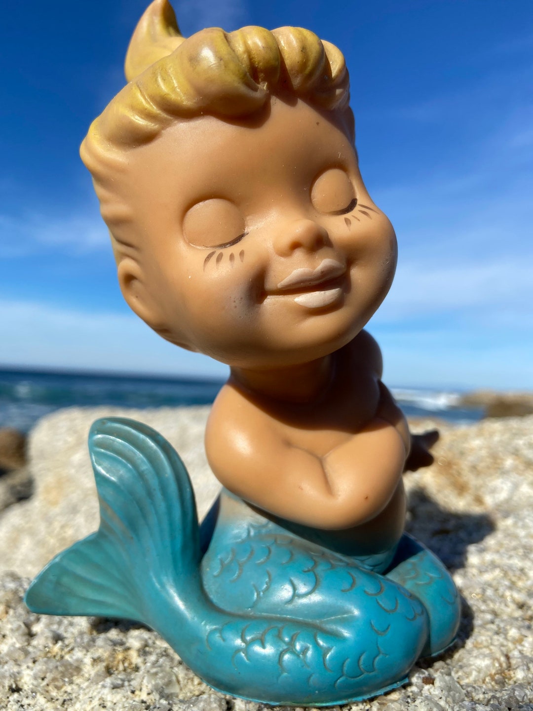 VERY RARE Vintage Collectible Mermaid Doll Squeak Toy - Etsy