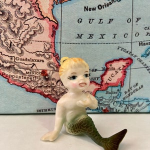 Vintage Beckoning Mermaid Collectible Miniature Figurine - Etsy