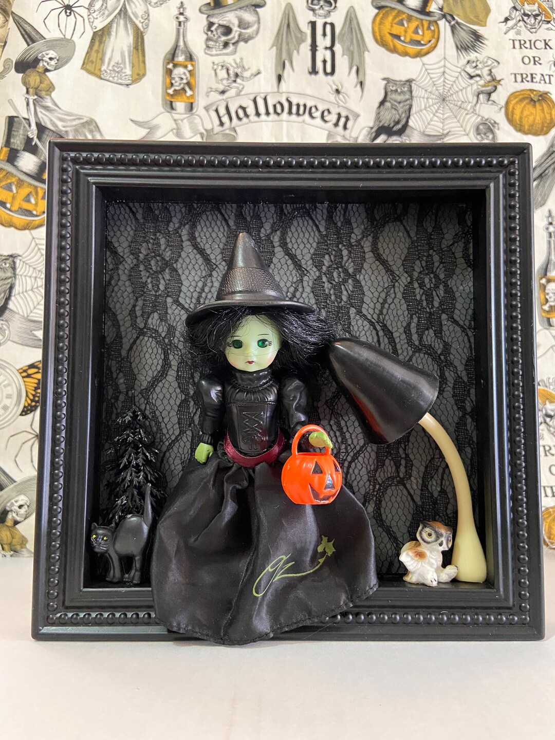 Spell Casting Witch in the Woods Lighted Vintage Inspired Halloween ...
