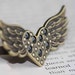 Winged Heart Ring - Etsy