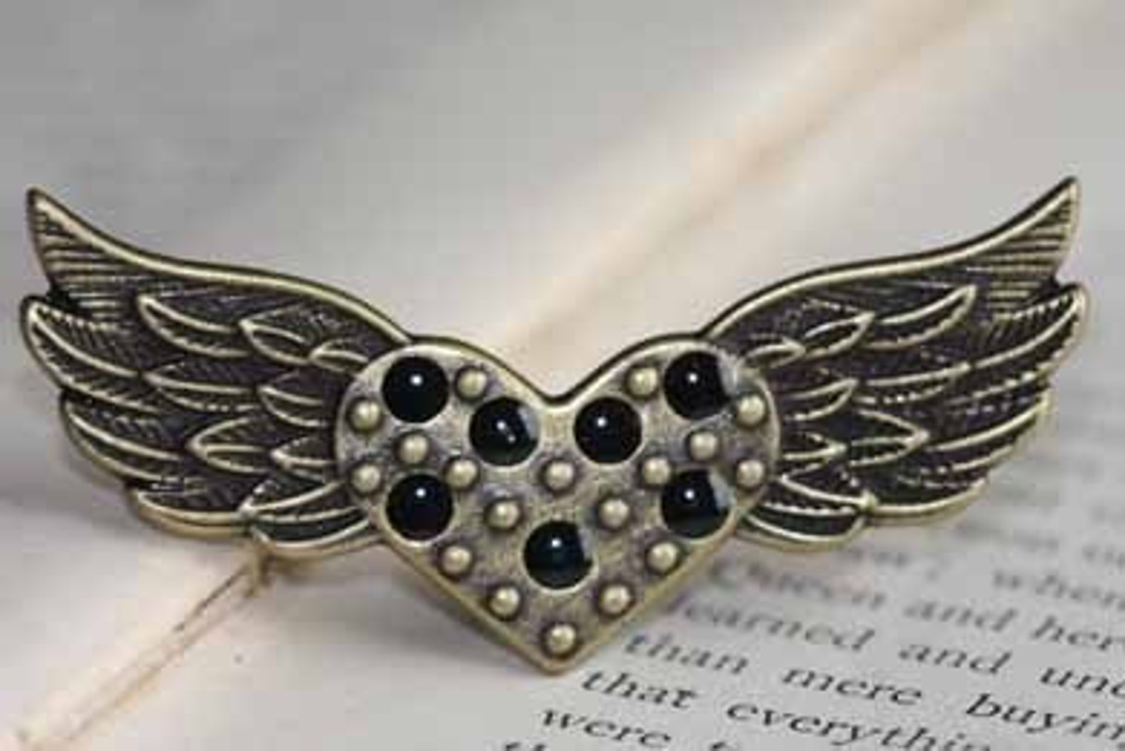 Winged Heart Ring | Etsy