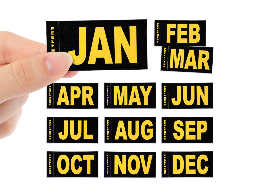 California Black & Yellow Month Sticker [legacy] CA License Plate Tag ...