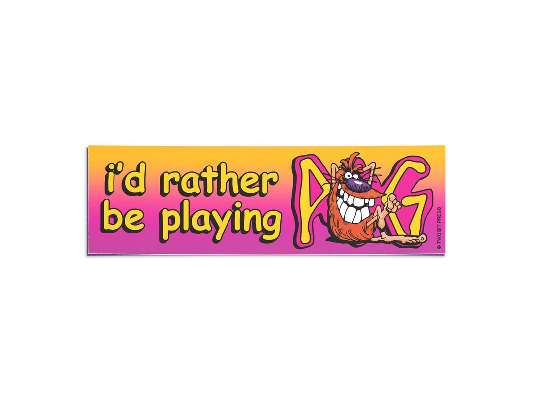Pog Bumper Sticker, Funny MEME, Cute Y2K, Retro Vibes, Waterproof Vinyl ...