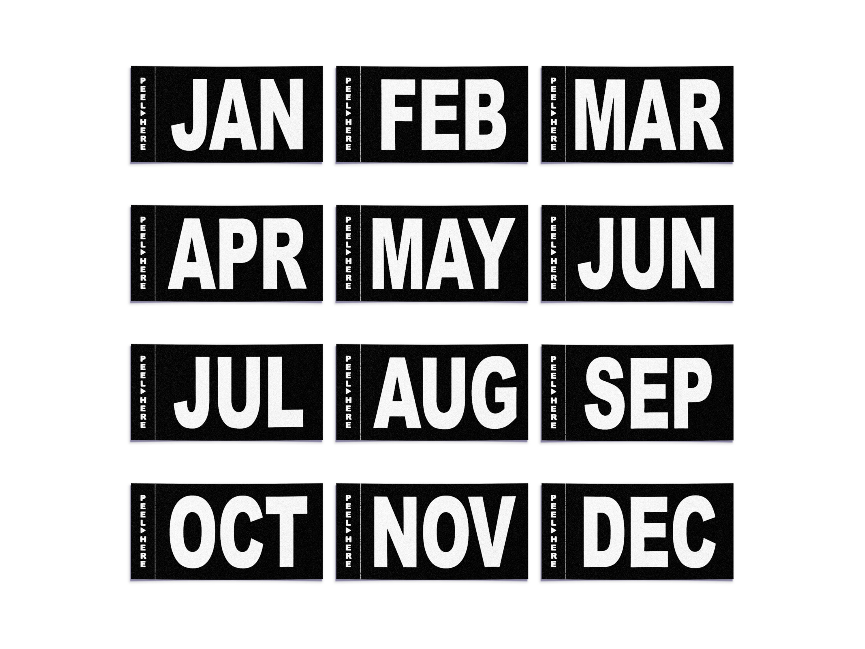 California Black & White Month Sticker monochrome CA License Plate Tag ...