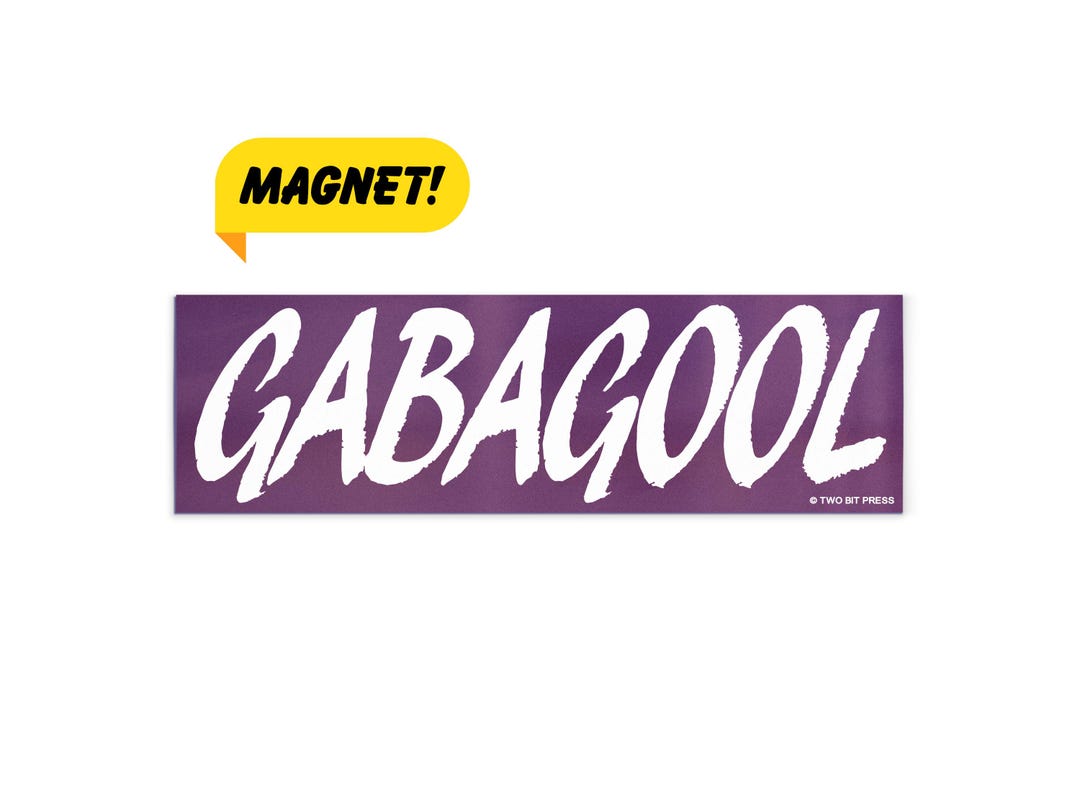 Gabagool Bumper Sticker MAGNET, Funny MEME, Cute Y2K, Magnetic, Retro ...