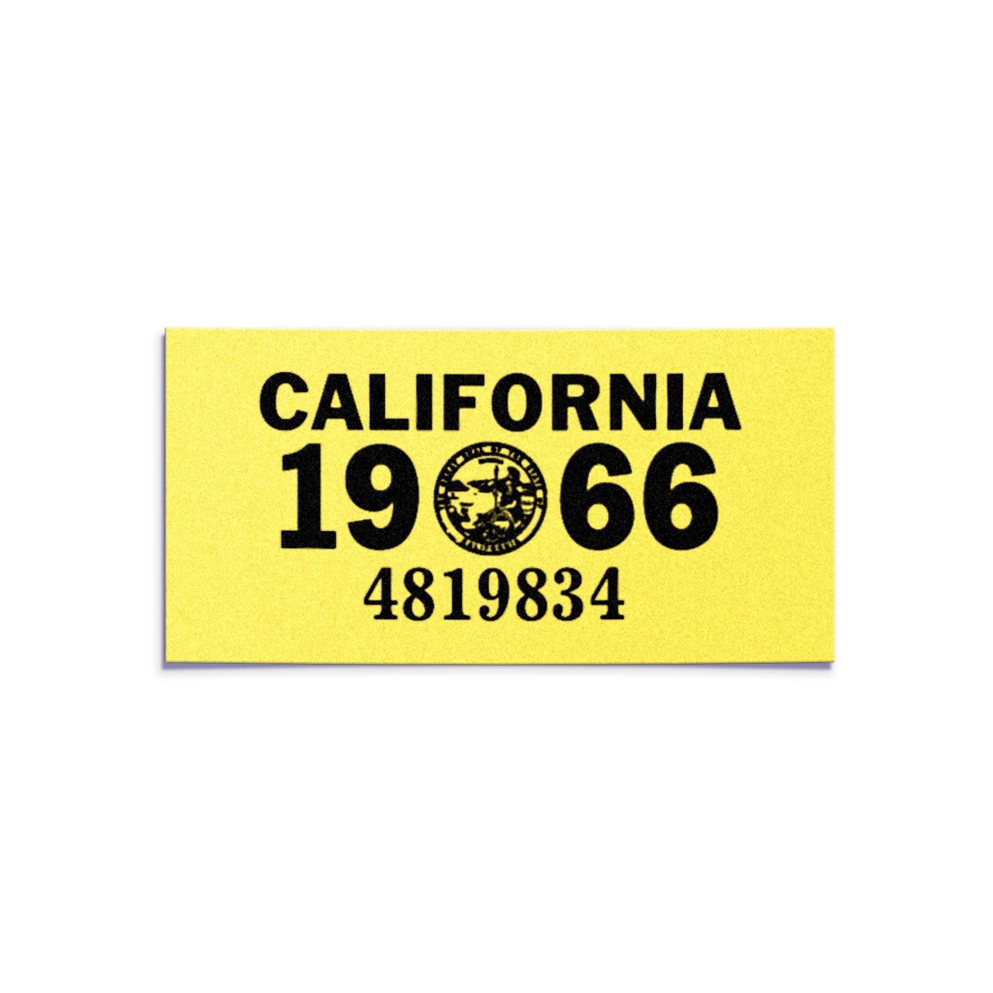 1966 California License Plate Sticker YOM CA Year of Manufacture Tag ...