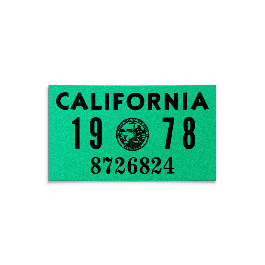 1978 California License Plate Sticker YOM CA Year of Manufacture Tag ...