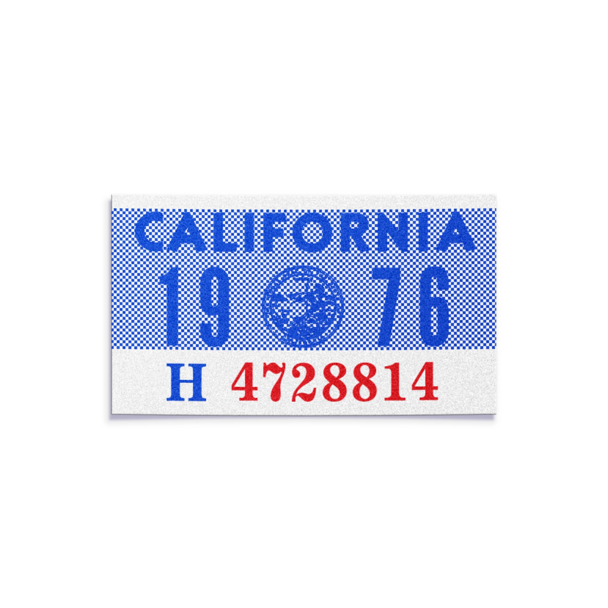 1976 California License Plate Sticker YOM CA Year of Manufacture Tag ...