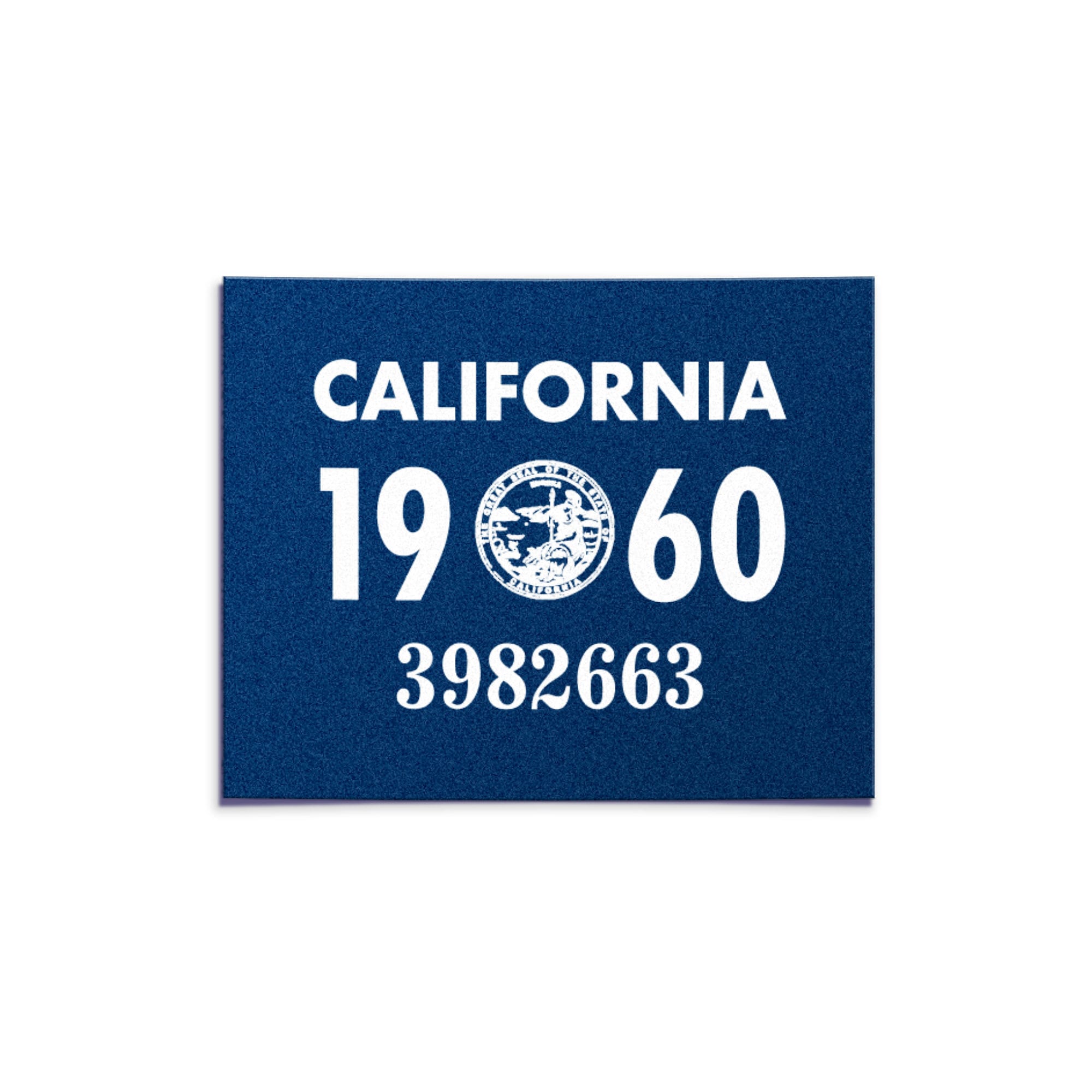 1960 California License Plate Sticker YOM CA Year of Manufacture Tag ...