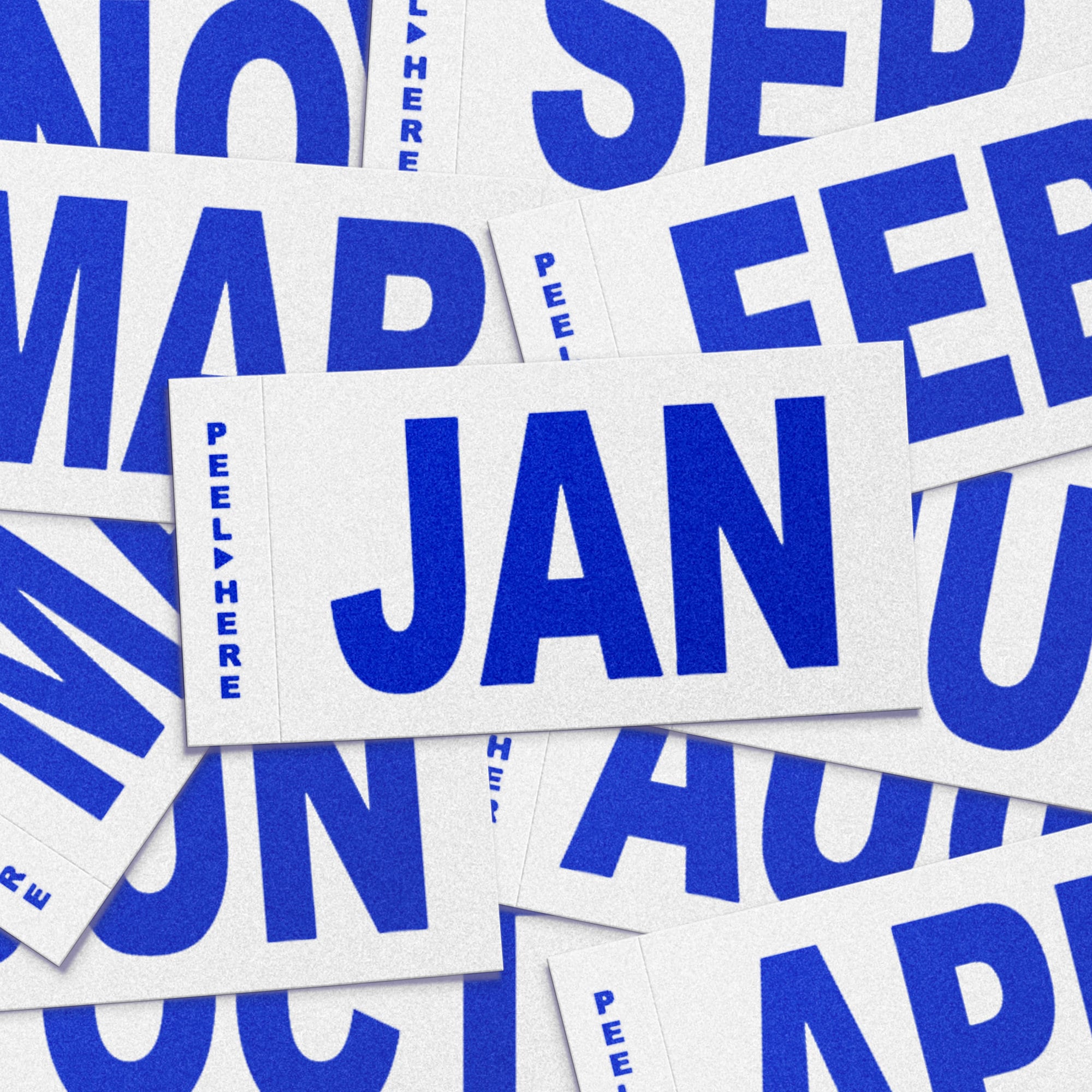 California Month Sticker [2026 Modern] CA License Plate Tag — White ...