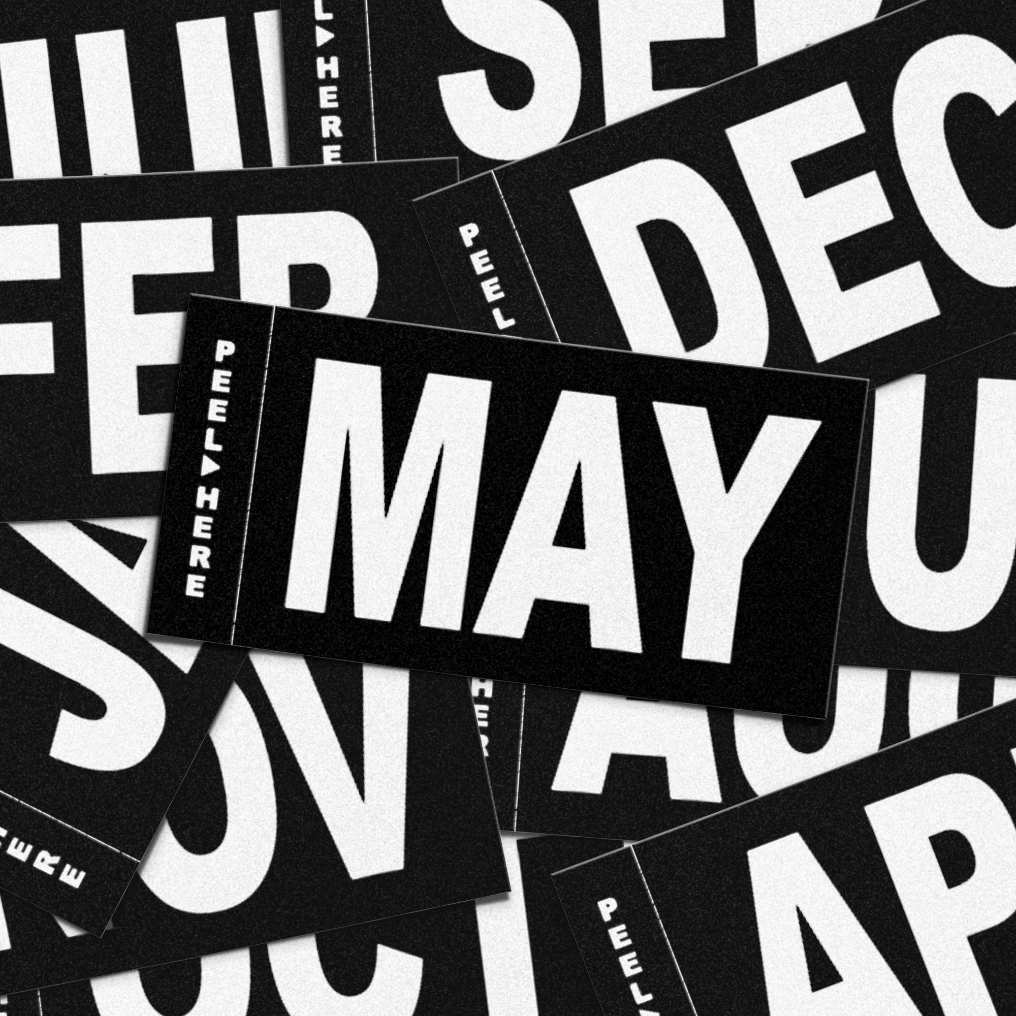 California Black & White Month Sticker [monochrome] CA License Plate ...