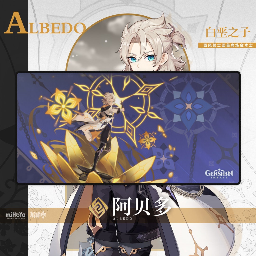 Albedo Desk Mat Genshin Impact - Etsy