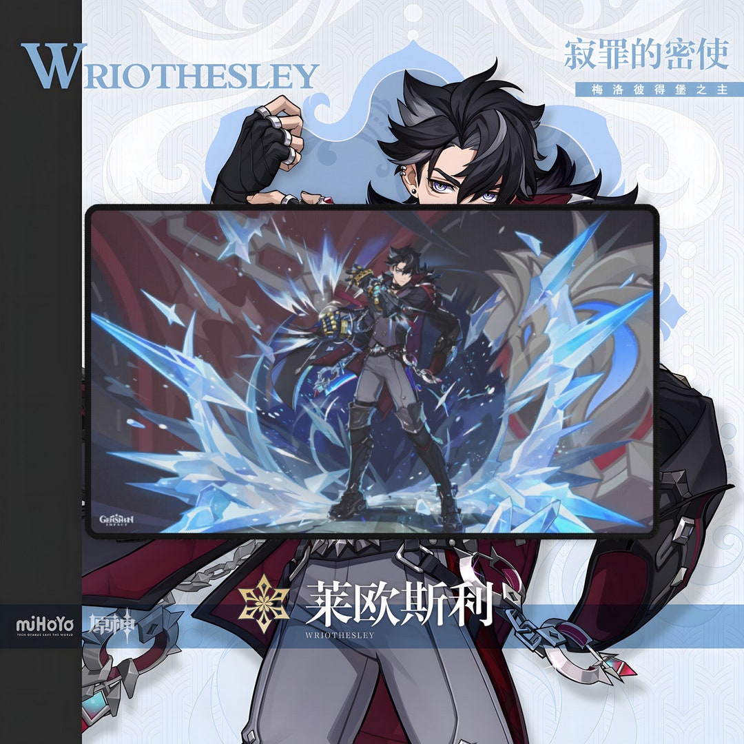 Wriothesley Desk Mat | Mouse Pad - Genshin Impact - Etsy