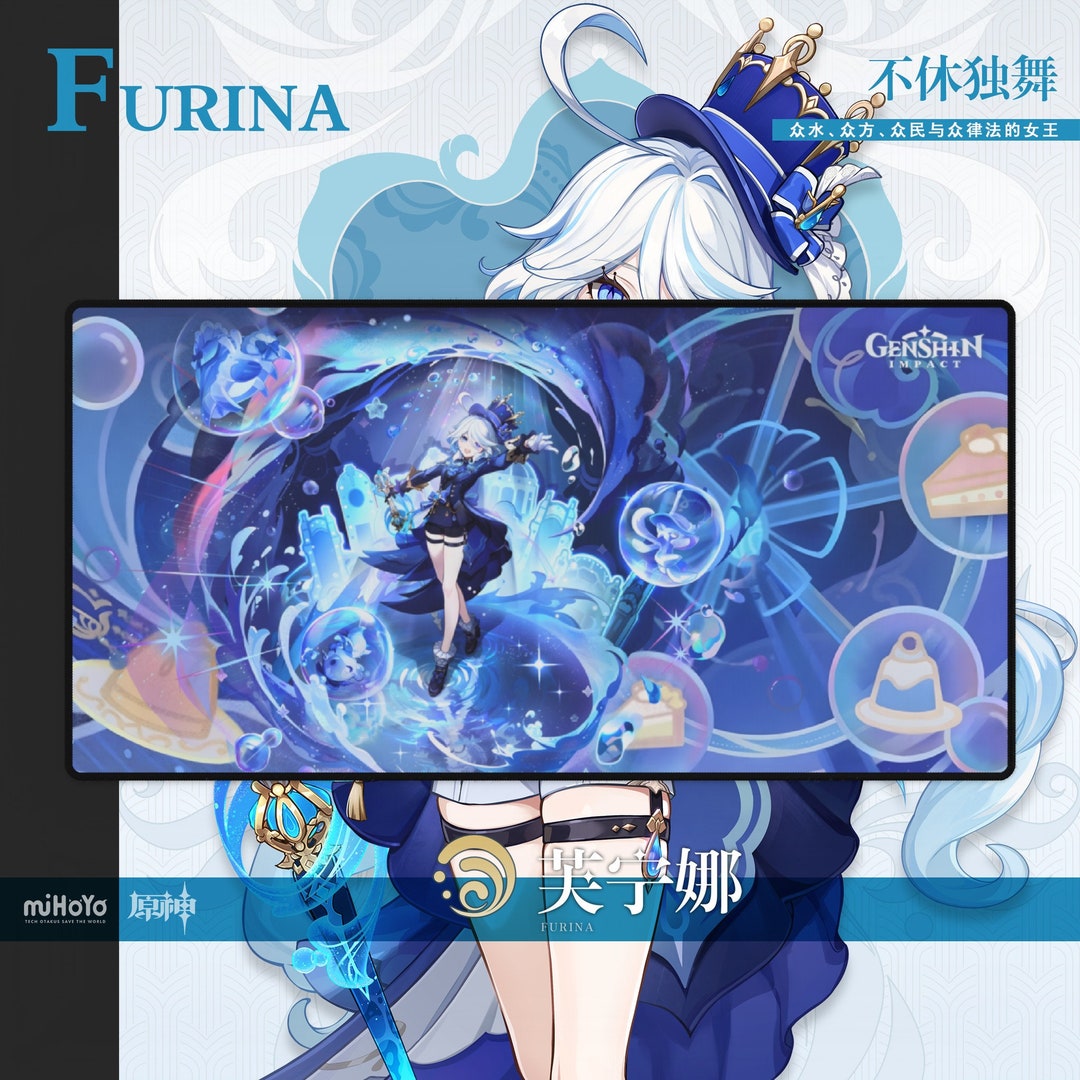 Furina Desk Mat Genshin Impact - Etsy