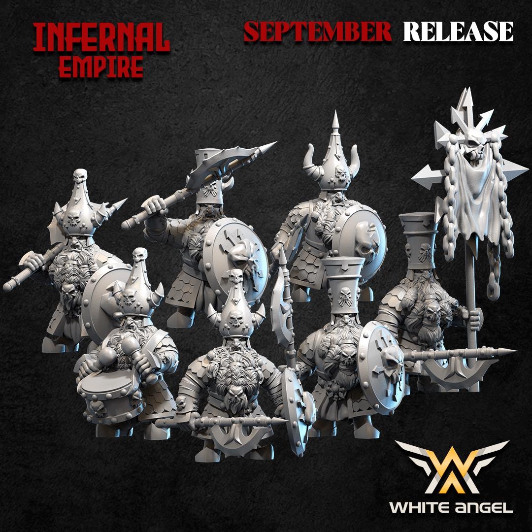 Infernal Guard Infernal Empire by White Angel Miniatures Fantasy Dnd ...