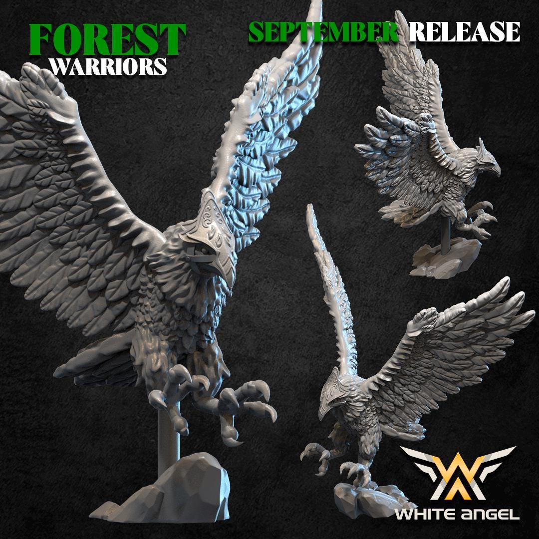 Ancestral Eagles (x3) | Forest Warriors | by White Angel Miniatures ...