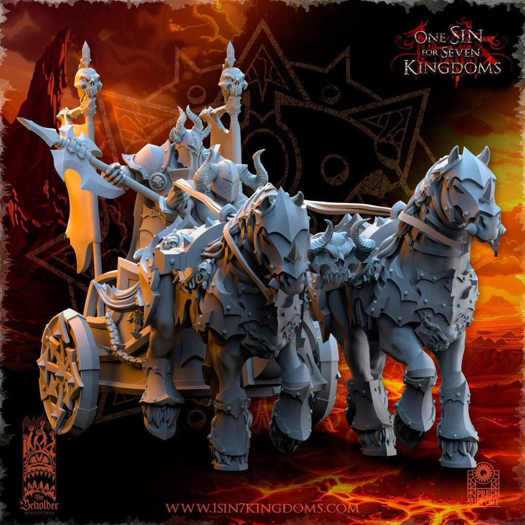 Deathbringer Chariot | Realms of Mayhem | Tabletop Miniature Wargaming ...