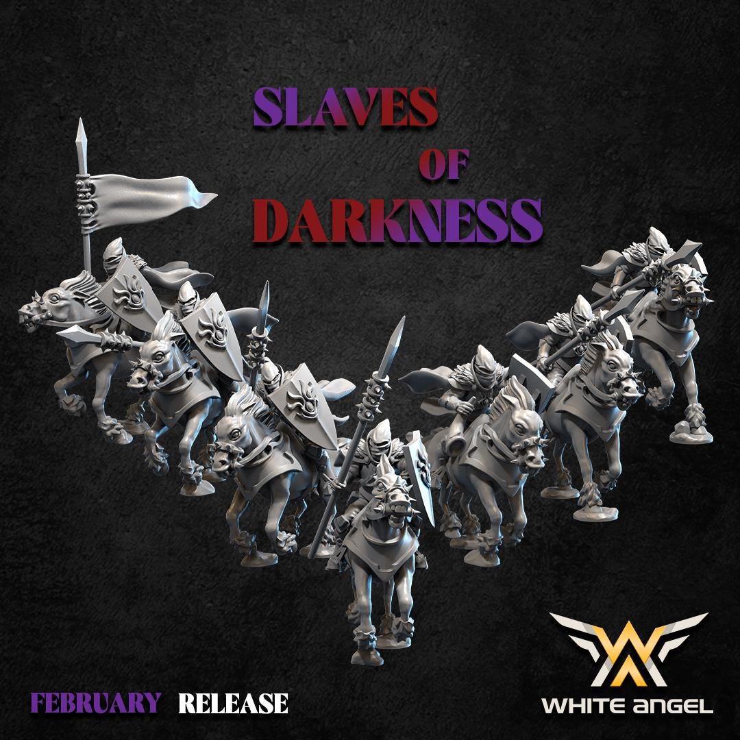 Edgar Riders Slaves of Darkness Tabletop Miniature Wargaming Grim-dark ...