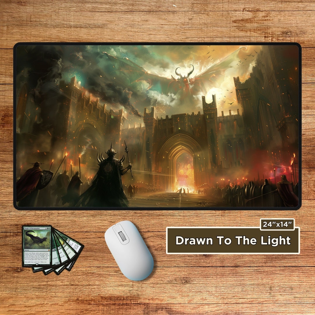 MTG Playmat-drawn to the Light-board Game Deskmat for TCG - Etsy