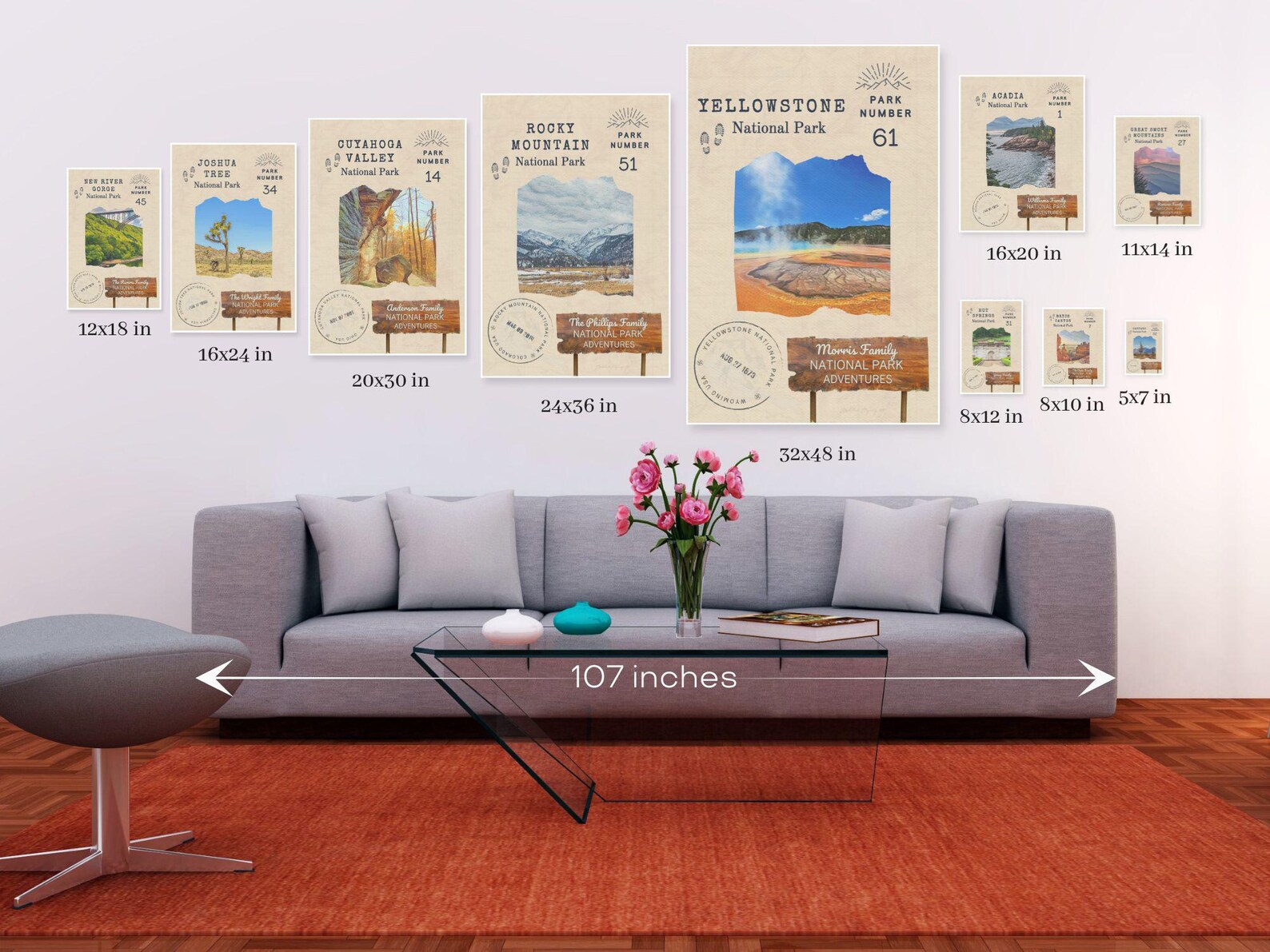Personalized National Park Travel Wall Decor Digital Download, North ...