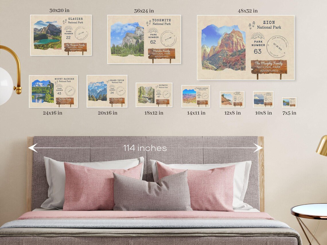 Personalized National Park Travel Wall Decor Digital Download, North ...
