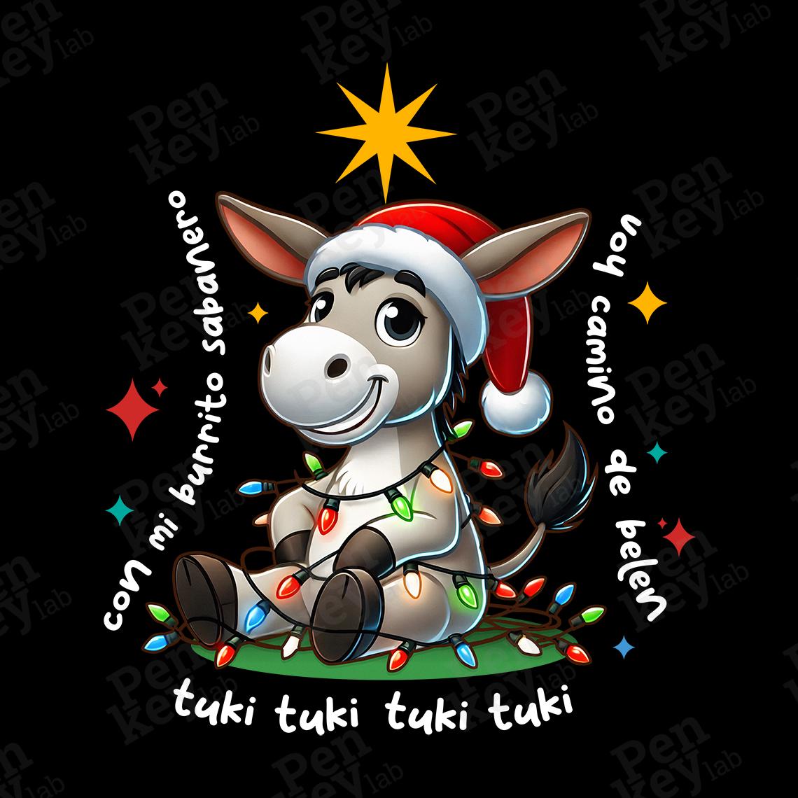 Mi Burrito Sabanero Mexican PNG, Feliz Navidad Digital Download, Tuki ...