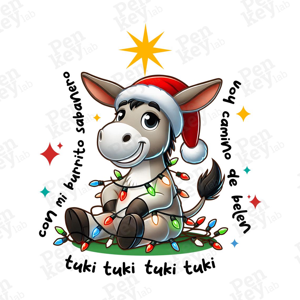 Mi Burrito Sabanero Mexican PNG, Feliz Navidad Digital Download, Tuki ...