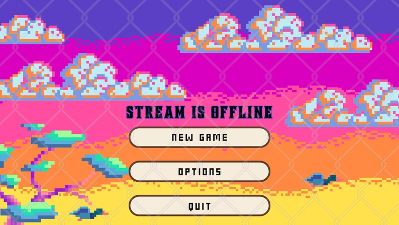 Animated Retro RPG Witch Stream Overlay (pack 2) - Etsy