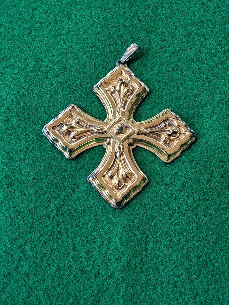 Christmas Cross, Reed & Barton, 1981 - Etsy