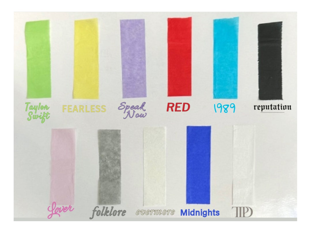 Taylor Swift Eras Tour replica Confetti Set 1 Piece From Each Era ...