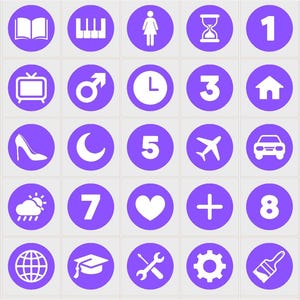 500 Pcs. Digital ICONS for Everyday Use Printable Stickers PNG - Etsy