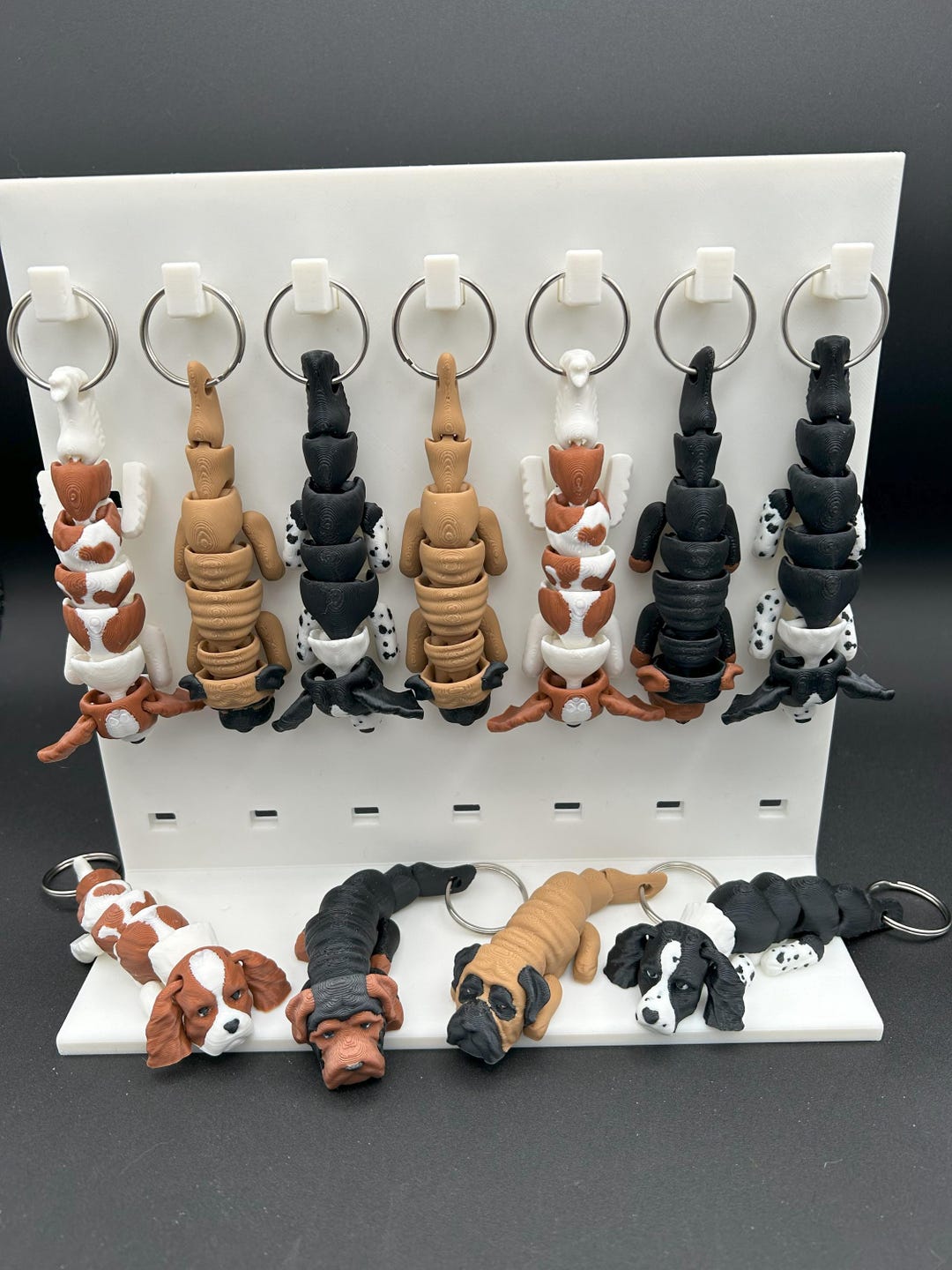 Puppy Dog Keychains 3-pack: Unique 3D Printed Dog Breeds - Etsy