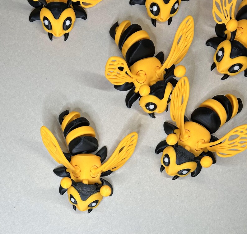 4.5-inch Articulated Bee - Etsy