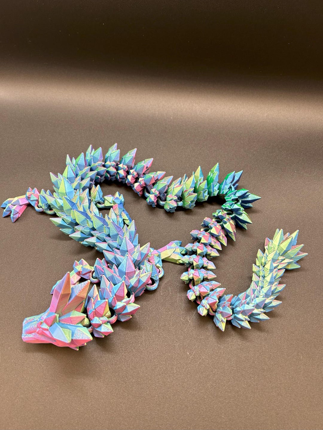 Majestic 23-inch Articulated Crystal Dragon Printed in Dual & Tri-color ...